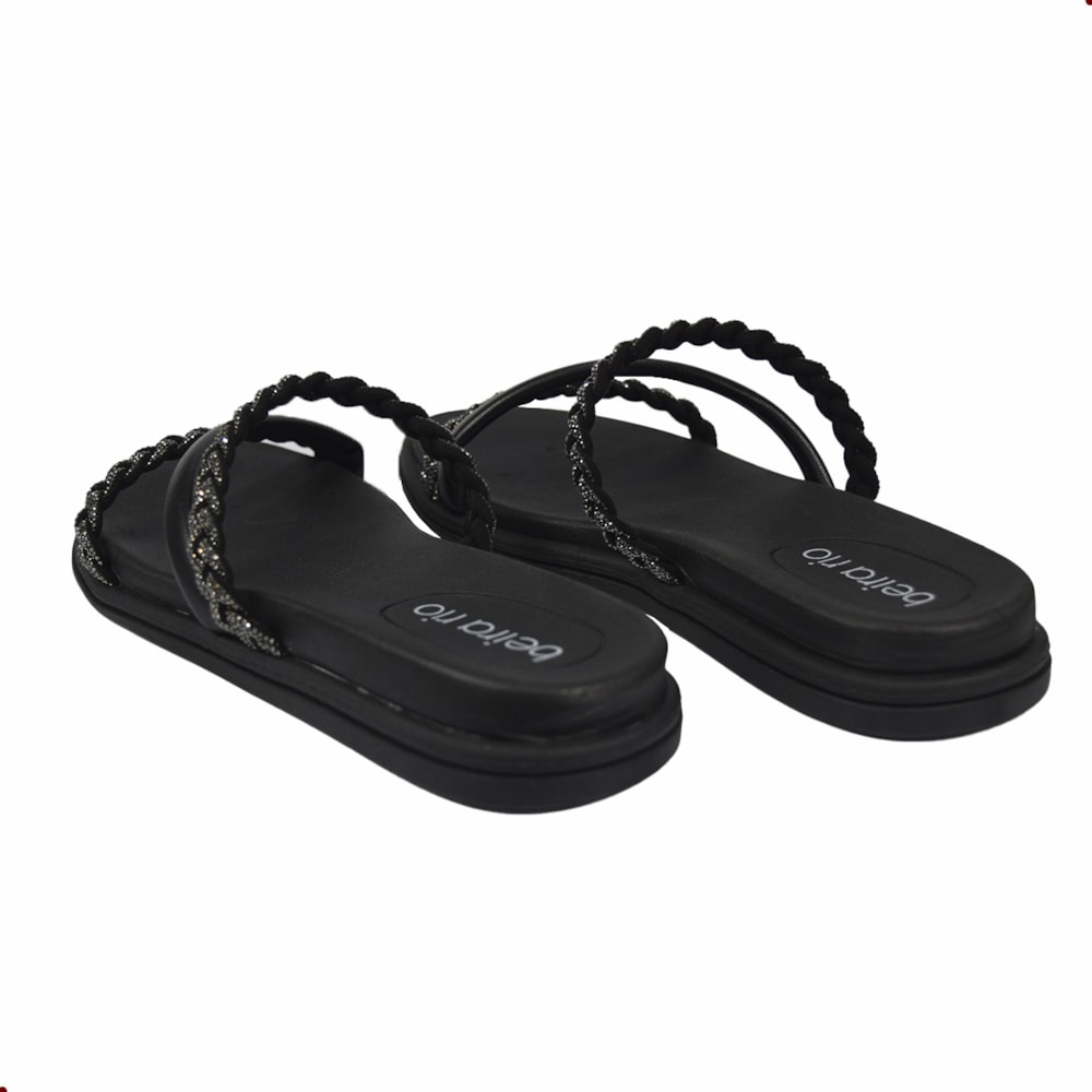 PAPETE BEIRA RIO TM GRAFITE/PRETO - Lillean